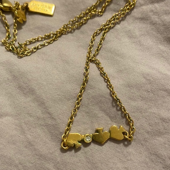 kate spade | Jewelry | Kate Spade Gold Spade Necklace | Poshmark